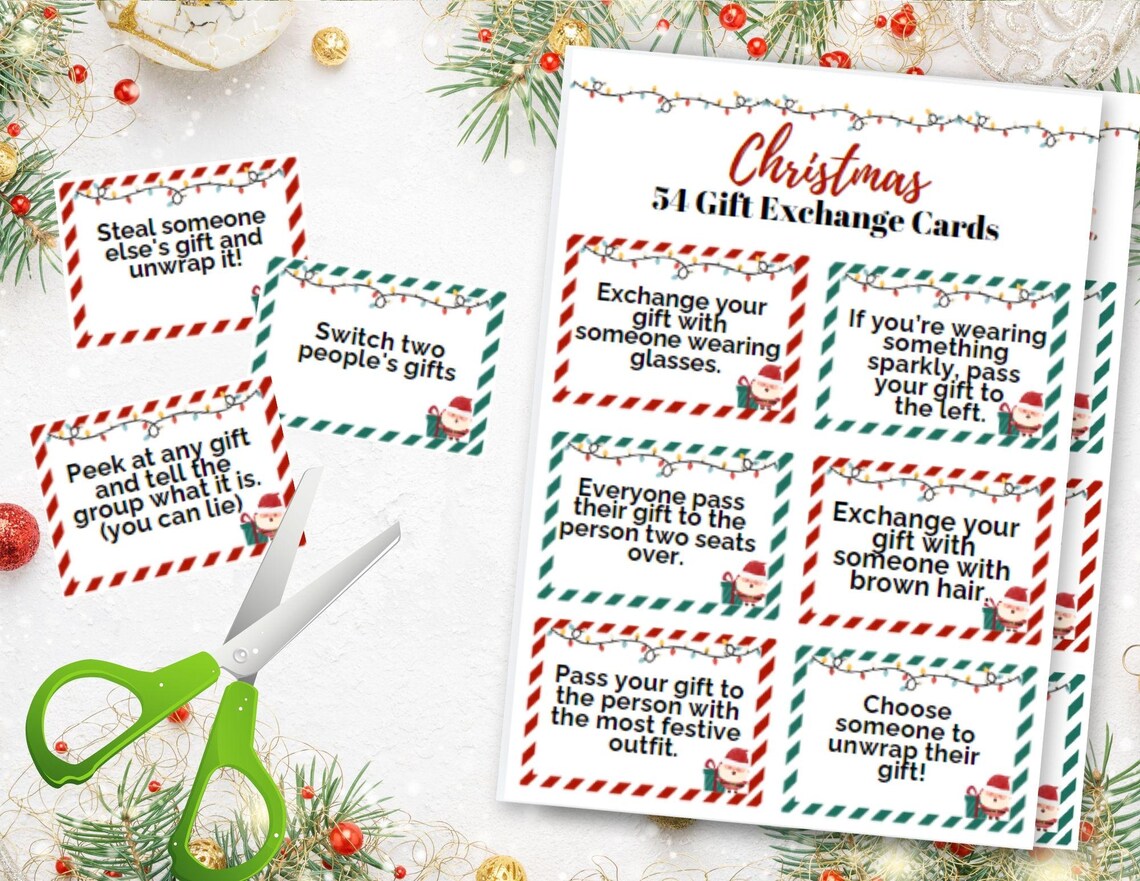 Fun Printable Family Christmas Game for Kids and Adults Christmas Gift ...