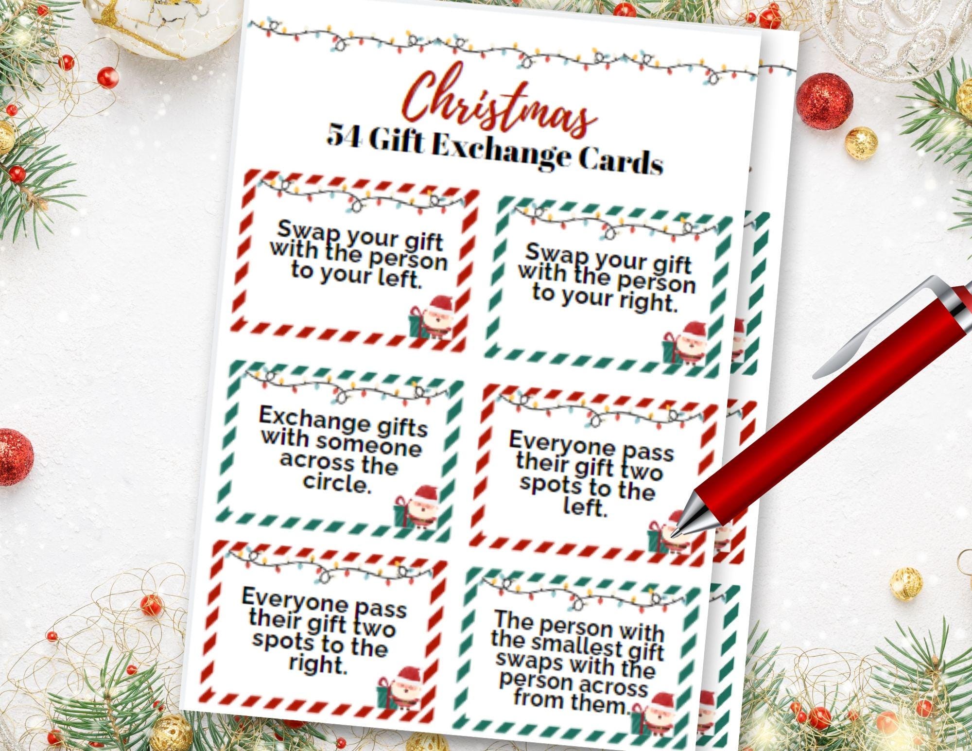 Fun Printable Family Christmas Game for Kids and Adults Christmas Gift ...
