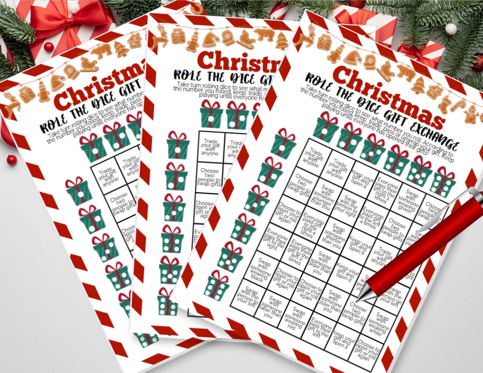 Fun Printable Family Christmas Game for Kids and Adults - Roll the Dice ...