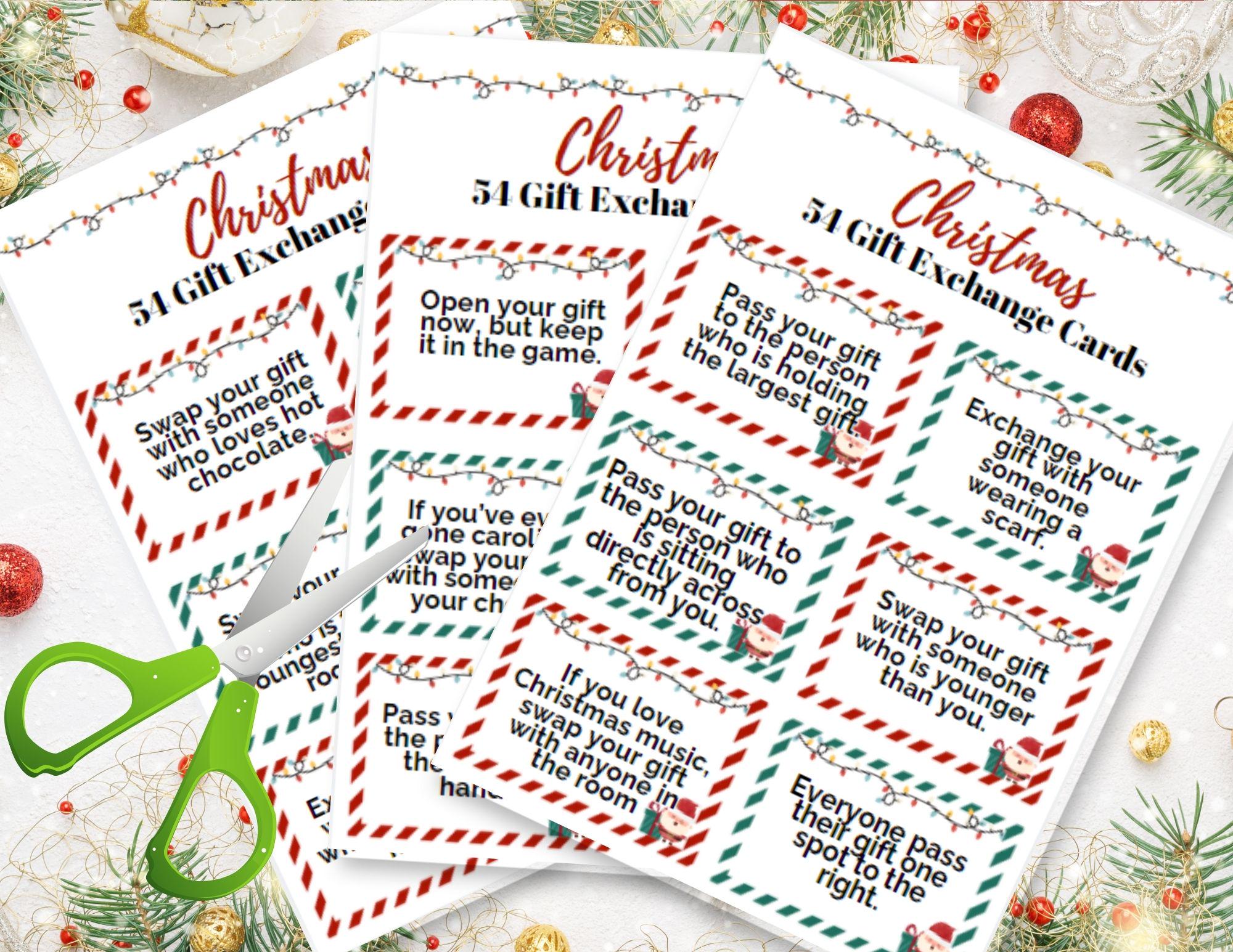 Fun Printable Family Christmas Game for Kids and Adults Christmas Gift ...
