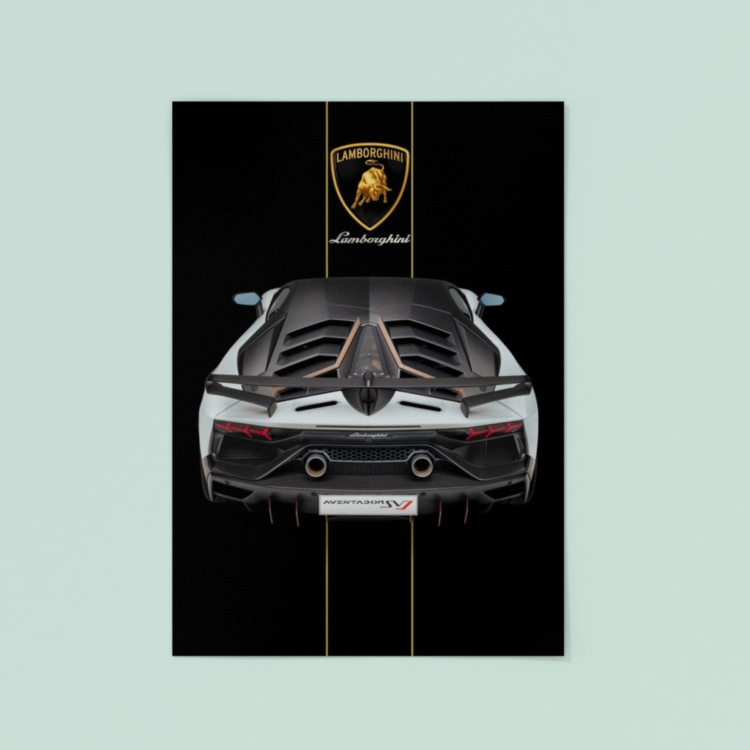 Lamborghini Aventador SVJ Wall Art / Art Print / Poster / - Etsy