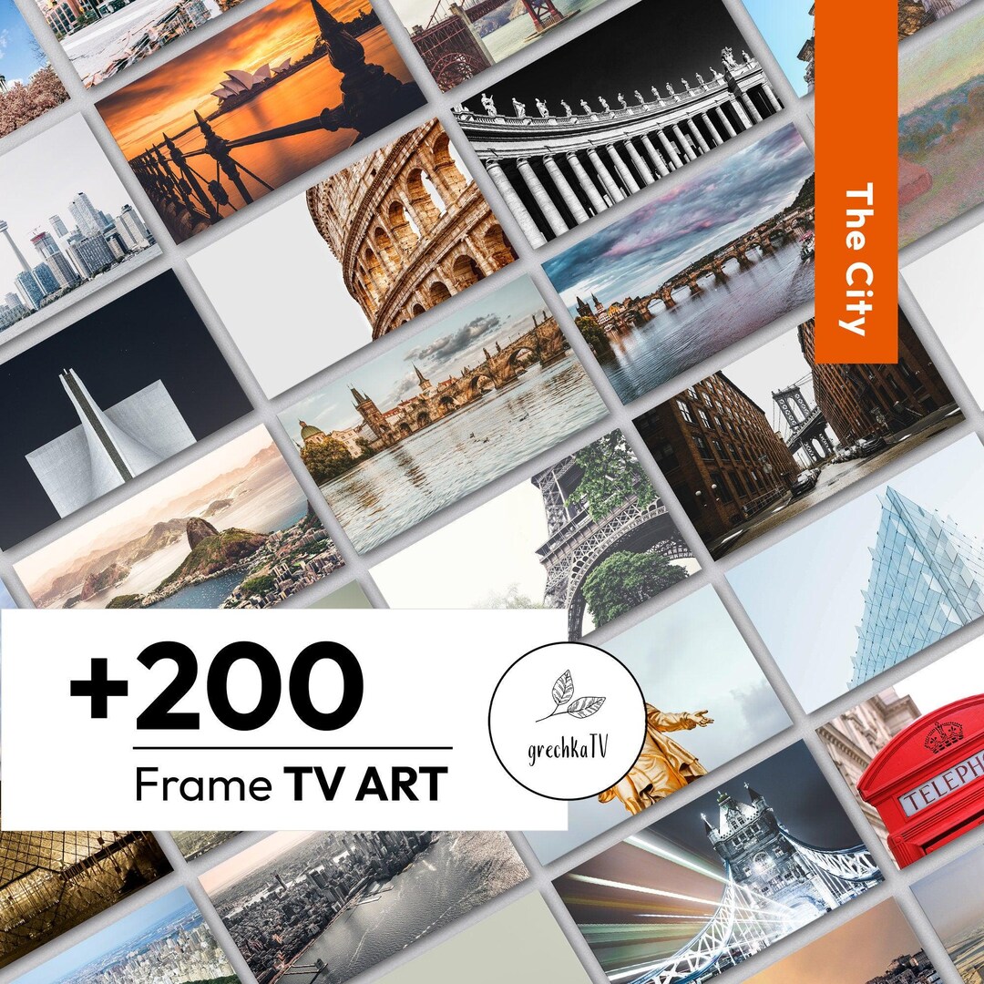 Frame TV Art Set of 200 Mega Bundle Tv Frame Art the City Collection ...