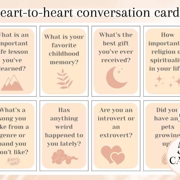 Conversation Cards for Couple - Etsy