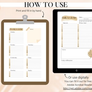 To Do List Printable PINK Checklist Simple Task Digital Download To-do ...