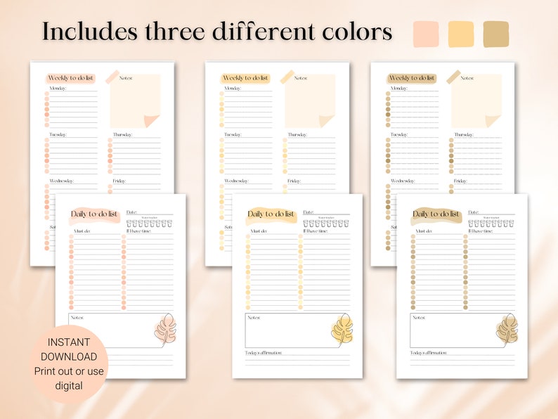 To Do List Printable Checklist Simple Task Digital Download To-do List ...