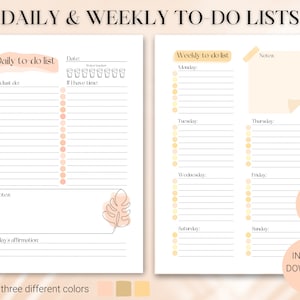To Do List Printable PINK Checklist Simple Task Digital Download To-do ...