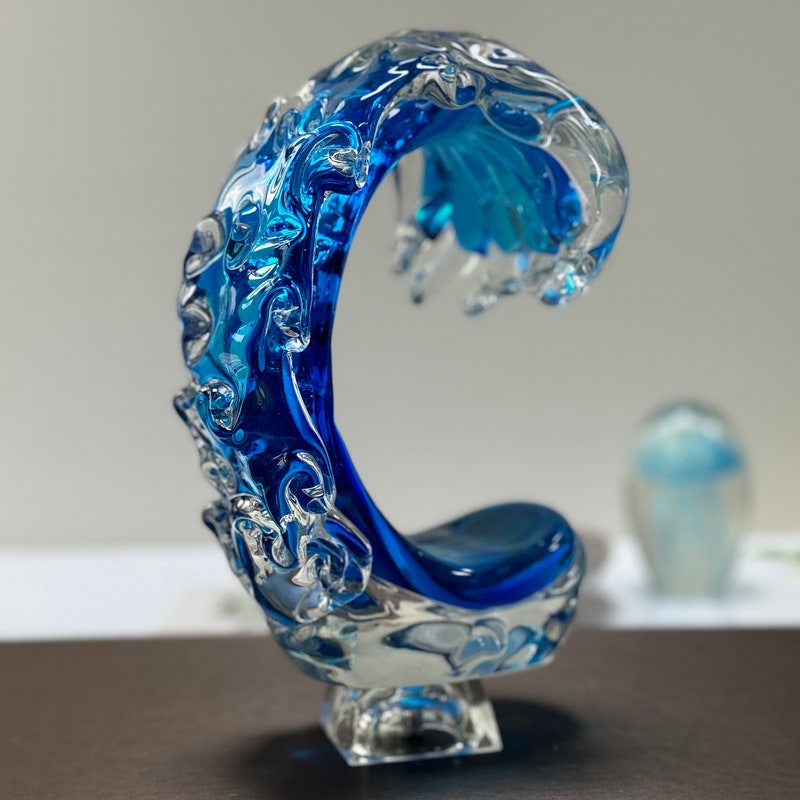 Glass Wave Sculpture - Etsy