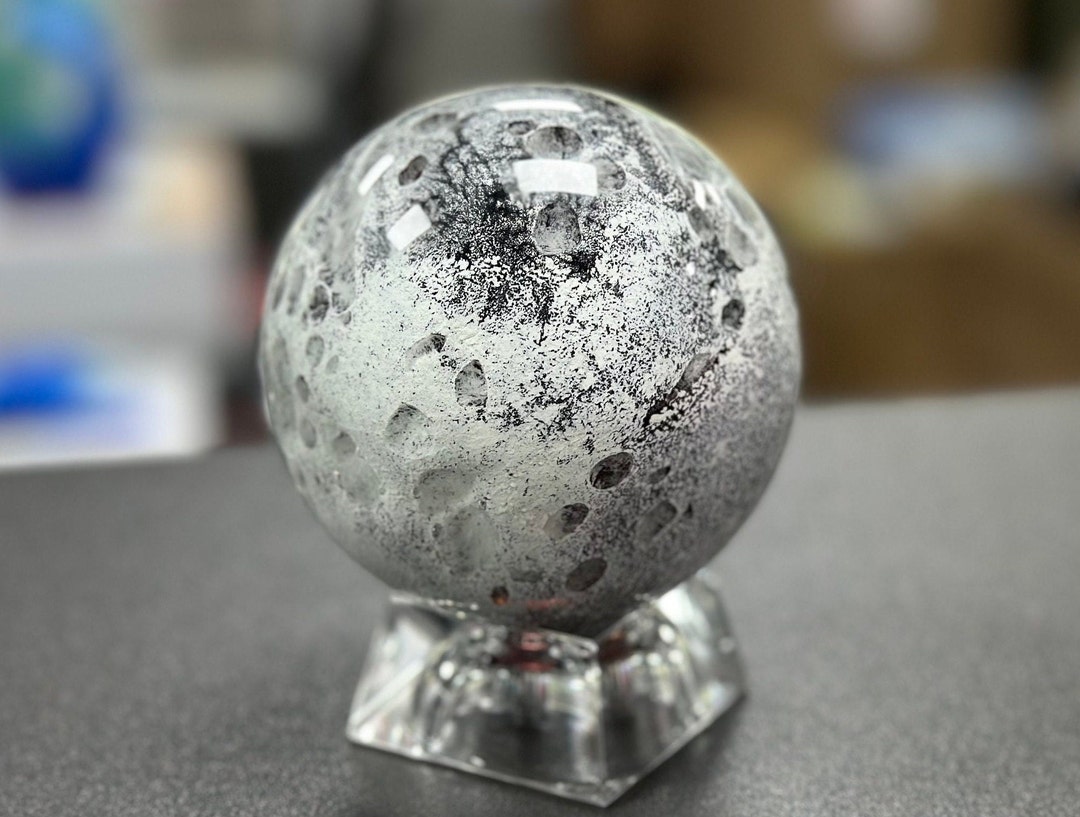 Moon Paperweight,hand Blown Glass,space Paperweight,gifts for Couples ...
