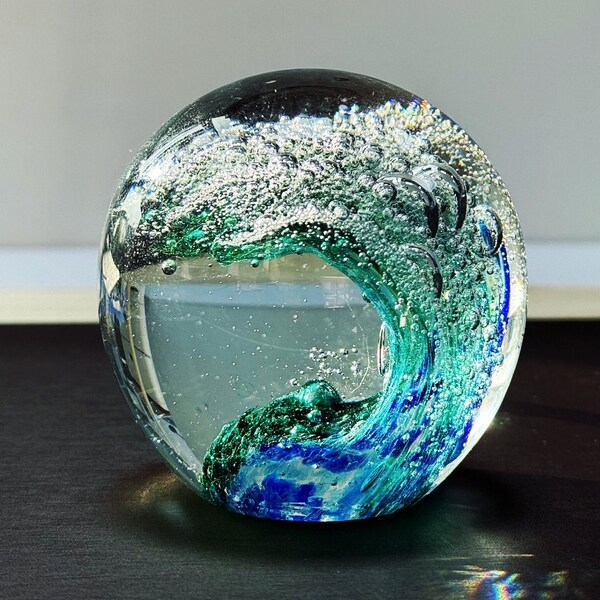 Glass Paperweight - Etsy