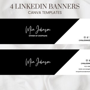 Linkedin Banner, Linkedin Background, Black and White Linkedin Header ...