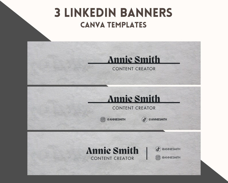 Linkedin Banner, Modern Linkedin Background, Gray Linkedin Cover ...