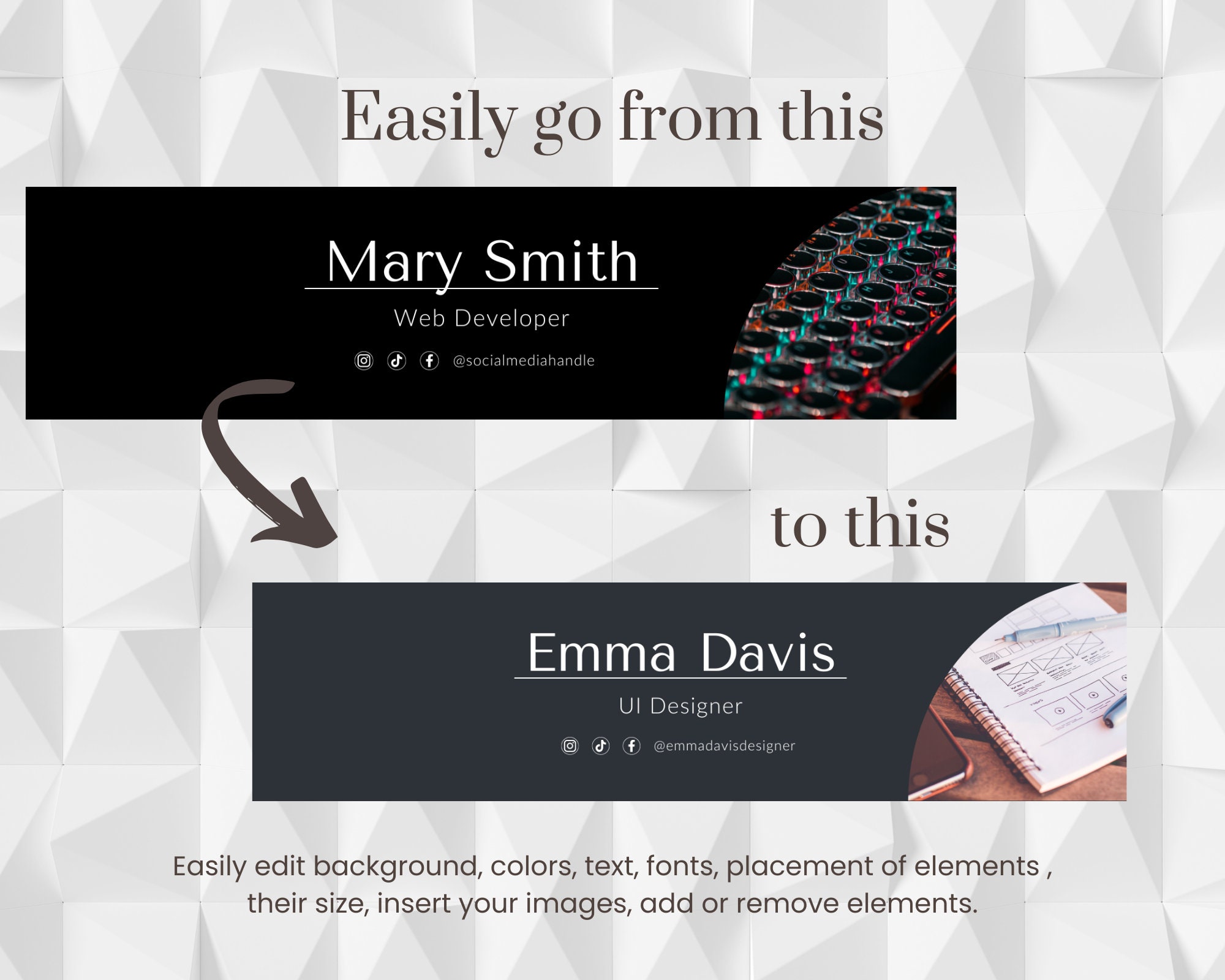 Linkedin Banner, Linkedin Background, Black Linkedin Header, Personal ...