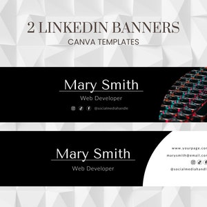 Linkedin Banner, Linkedin Background, Black Linkedin Header, Personal ...