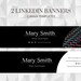 Linkedin Banner, Linkedin Background, Black Linkedin Header, Personal ...