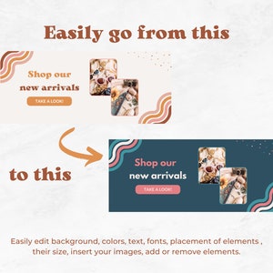 Retro Website Banner, Web Banner Template in Canva, DIY Web Banner ...