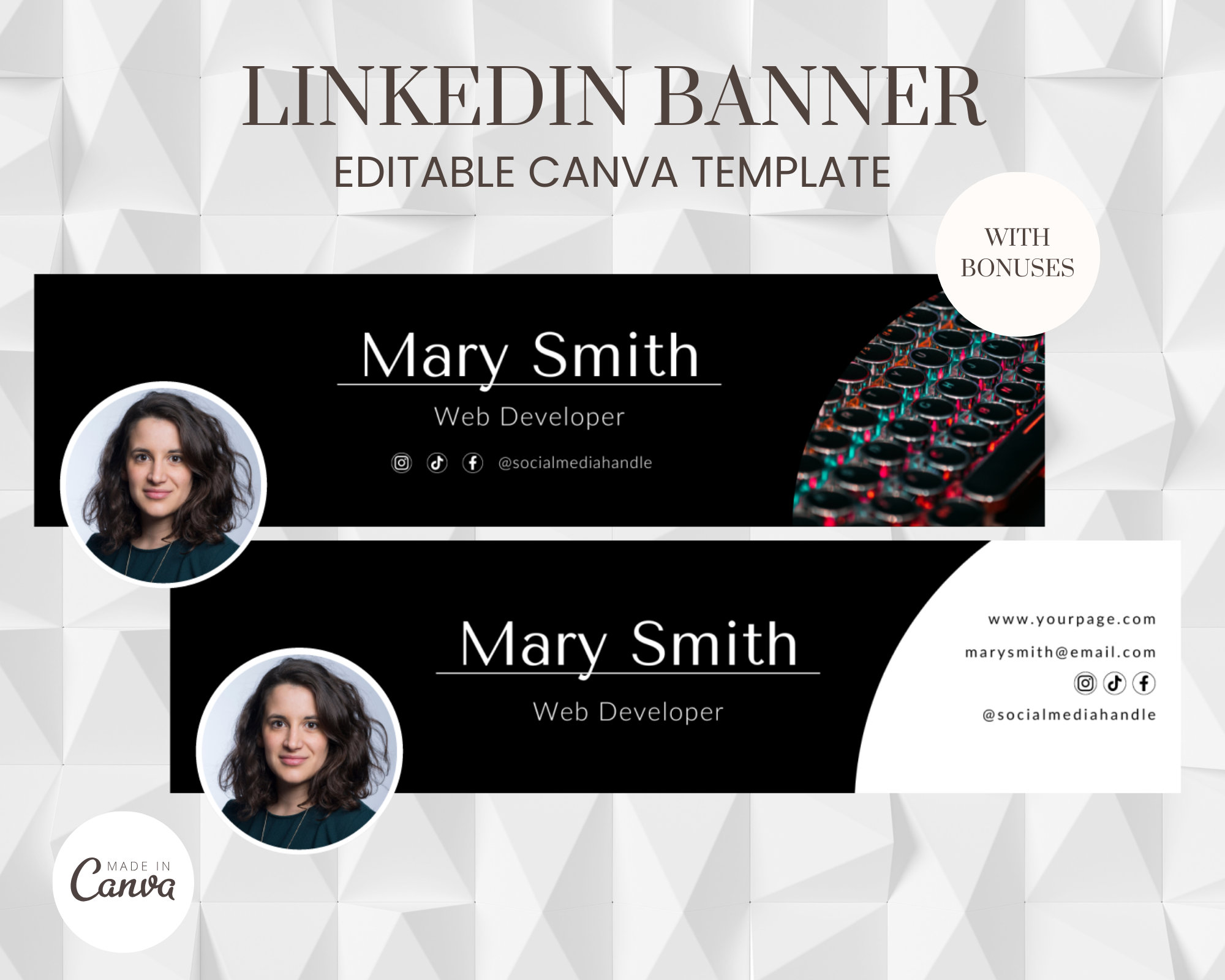 Linkedin Banner, Linkedin Background, Black Linkedin Header, Personal ...