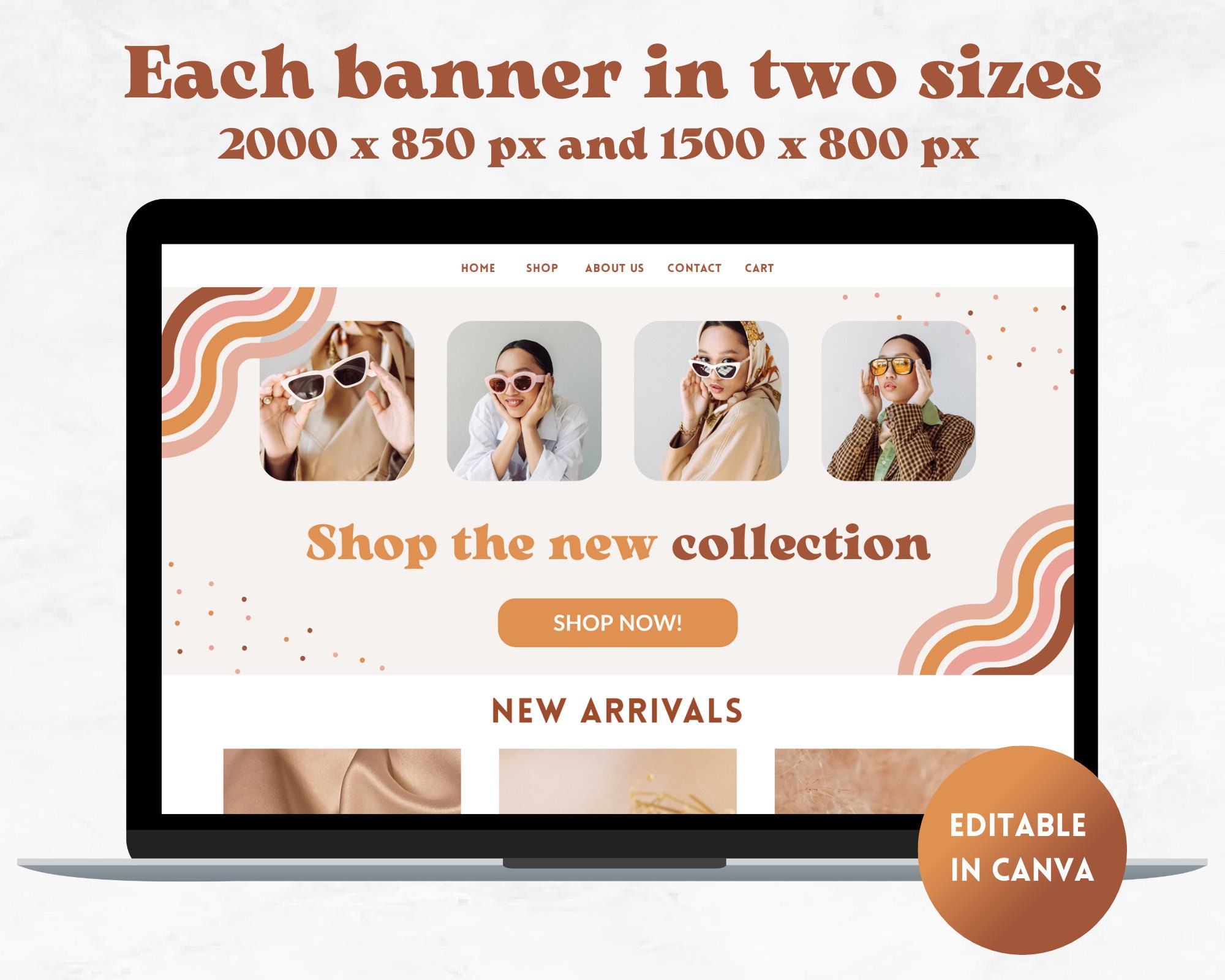 Retro Website Banner, Web Banner Template in Canva, DIY Web Banner ...