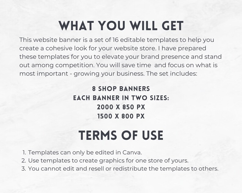 Scandi Website Banner Temaplate, Canva Web Banner, DIY Web Banner ...