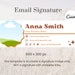 Retro Email Signature Canva Template, Editable Signature Template ...