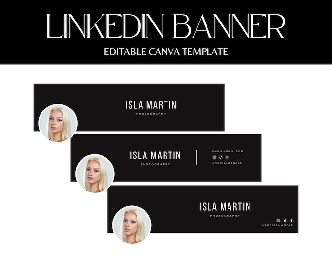 Linkedin Banner, Linkedin Background, Black and White Linkedin Header ...