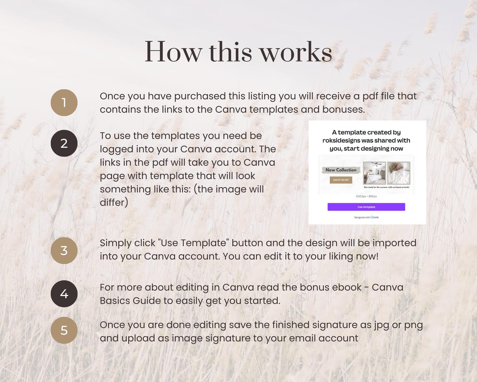 Retro Email Signature Template Canva, Editable Image Signature Template ...