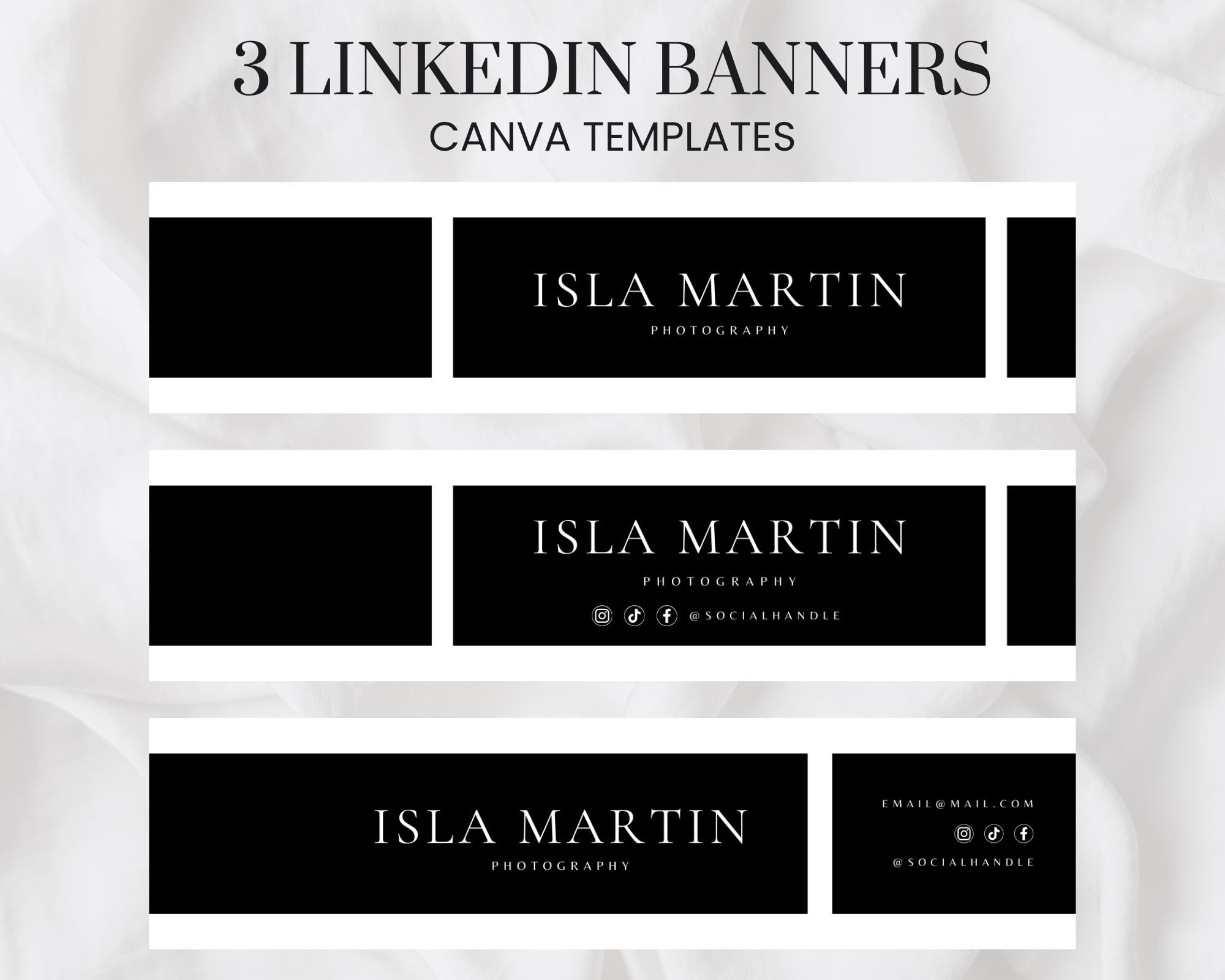 Linkedin Banner, Black and White Linkedin Background, Linkedin Header ...