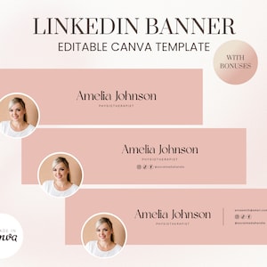 Linkedin Banner, Linkedin Background, Pink Linkedin Cover, Personal ...