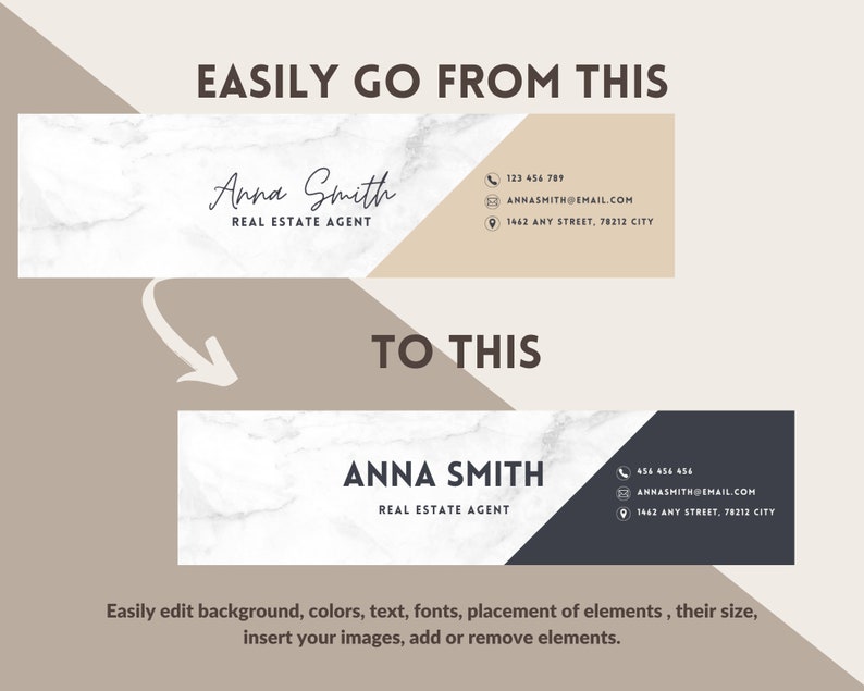 Linkedin Banner Canva Template, Marble Linkedin Background, Elegant ...
