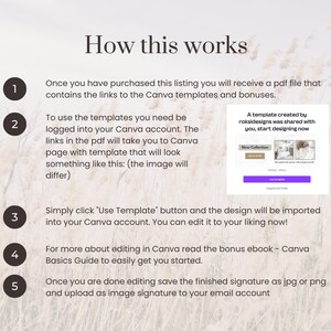 Retro Email Signature Canva Template, Editable Signature Template ...