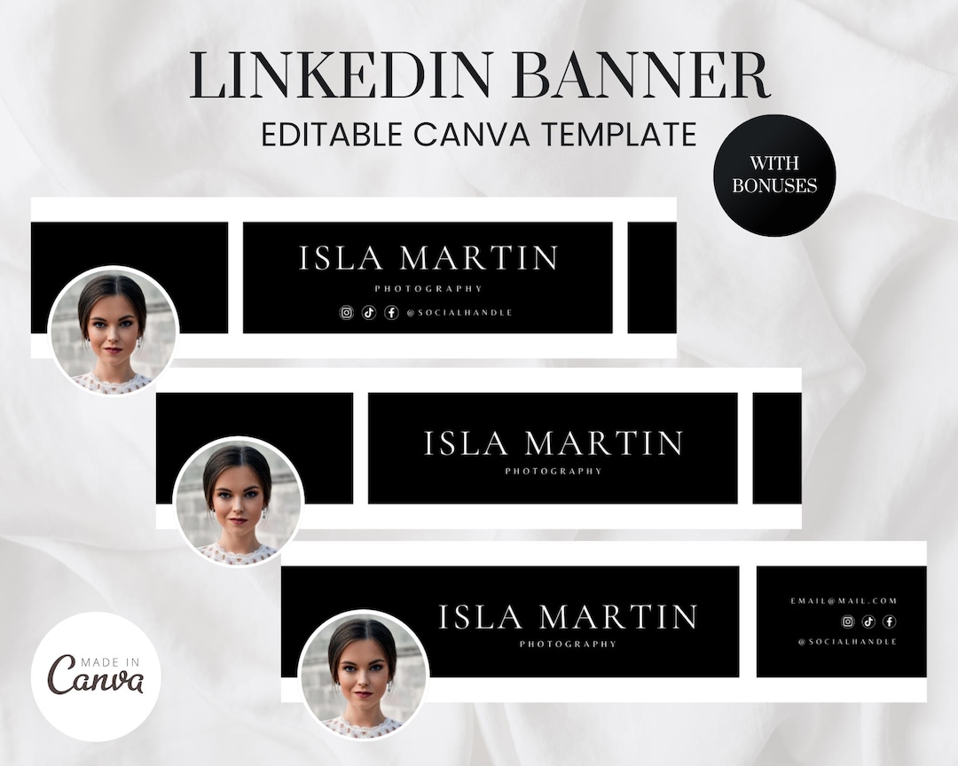 Linkedin Banner, Black and White Linkedin Background, Linkedin Header ...