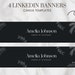 Linkedin Banner, Linkedin Background, Black and White Linkedin Header ...