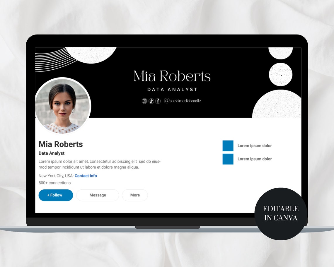 Linkedin Banner, Linkedin Background, Black and White Linkedin Header ...