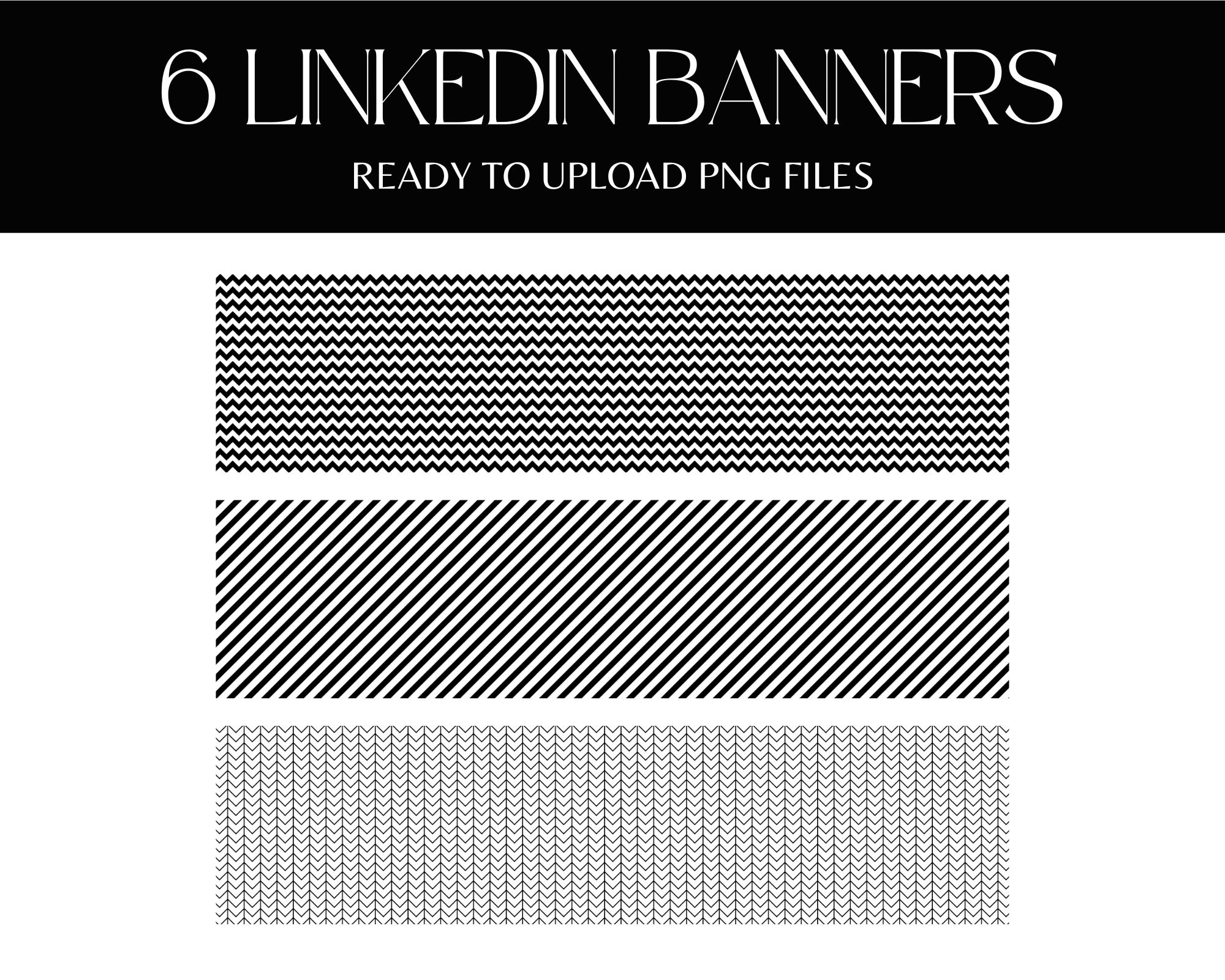 Linkedin Banner, Black and White Linkedin Background, Geometric ...