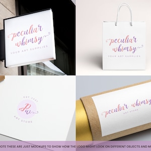 Colorful Logo, Cute Logo Design, Artist Logo, Craft Business Logo ...