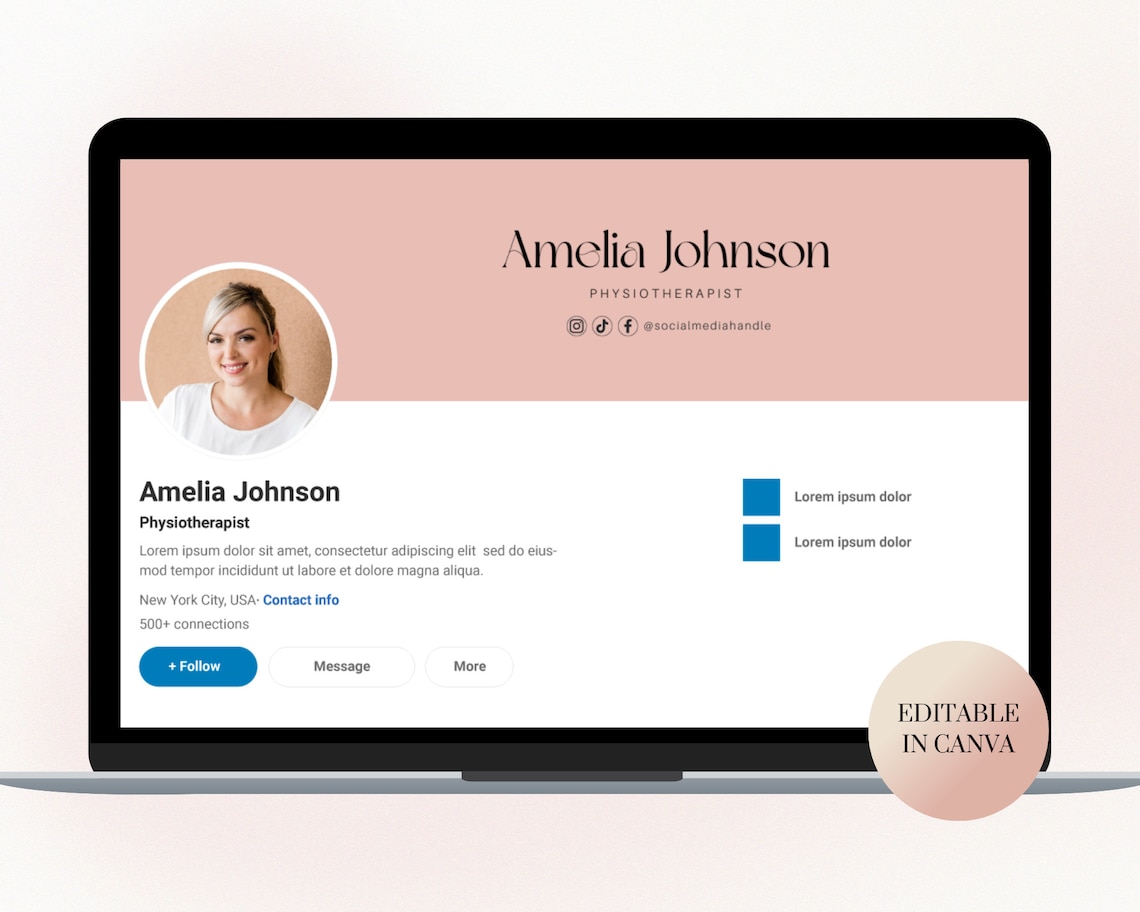 Linkedin Banner, Linkedin Background, Pink Linkedin Cover, Personal ...