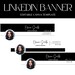 Linkedin Banner, Linkedin Background, Black and White Linkedin Header ...