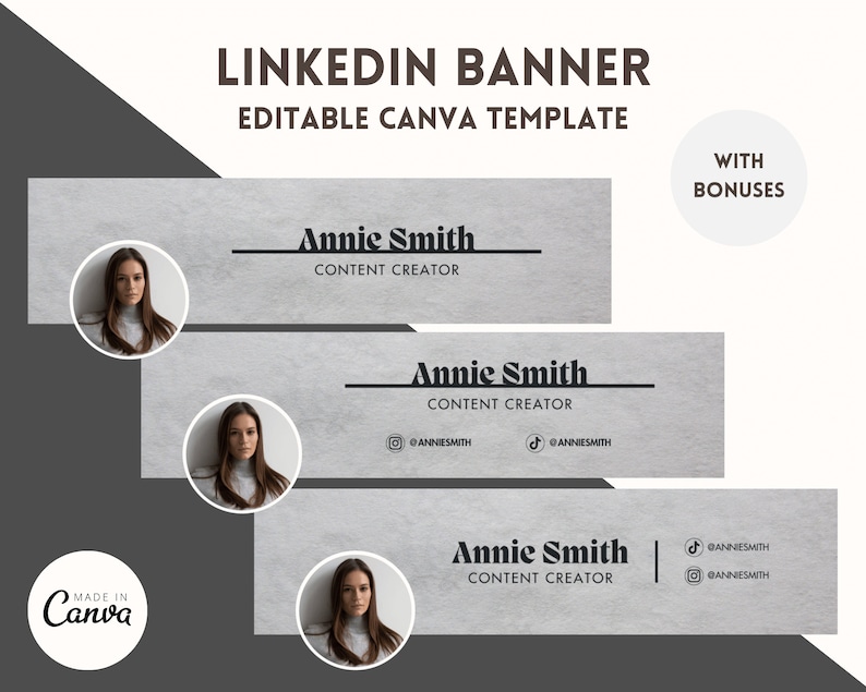 Linkedin Banner, Modern Linkedin Background, Gray Linkedin Cover ...