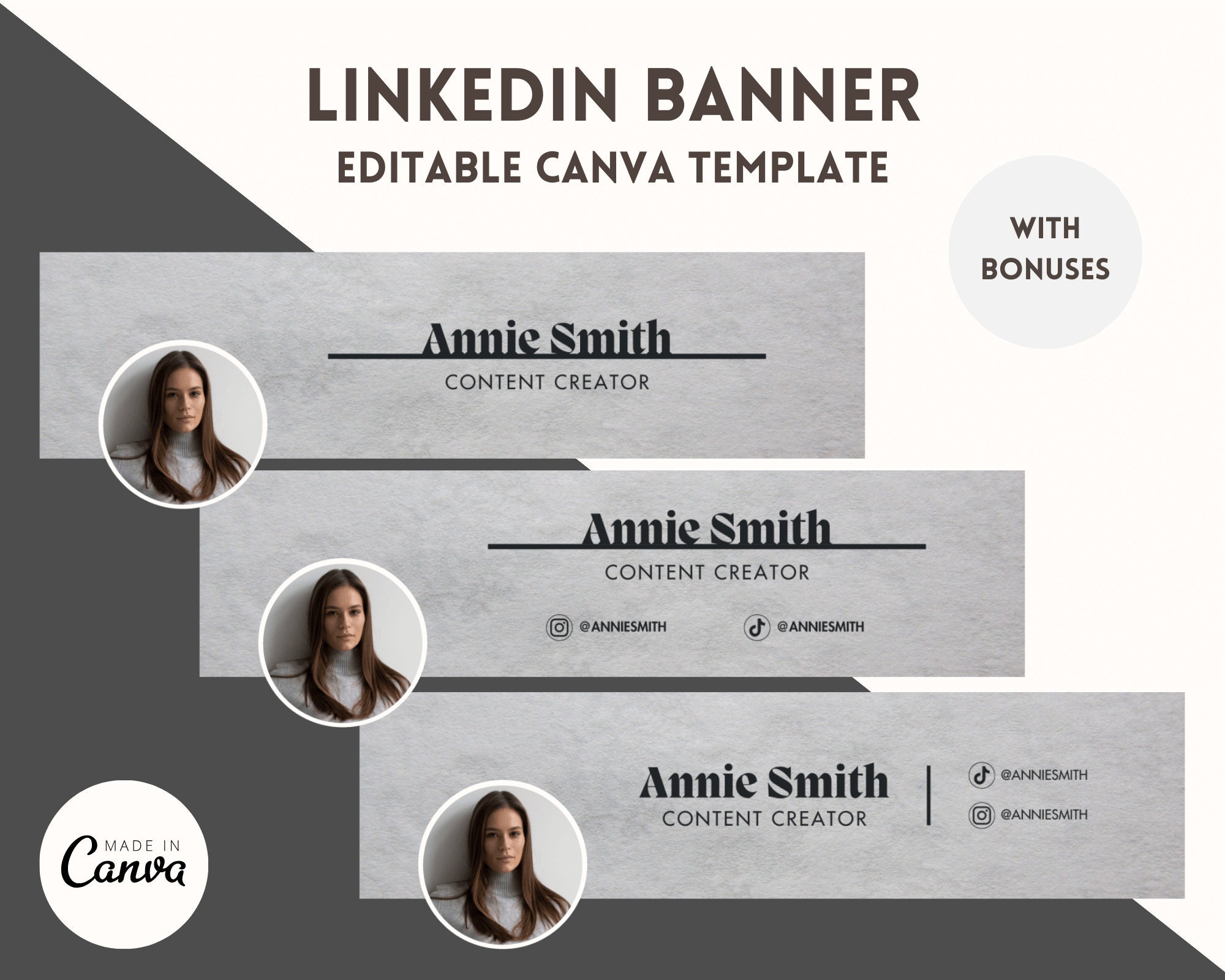 Linkedin Banner, Modern Linkedin Background, Gray Linkedin Cover ...