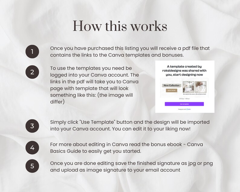 Email Signature Canva Template, Editable Signature Template, Gmail ...