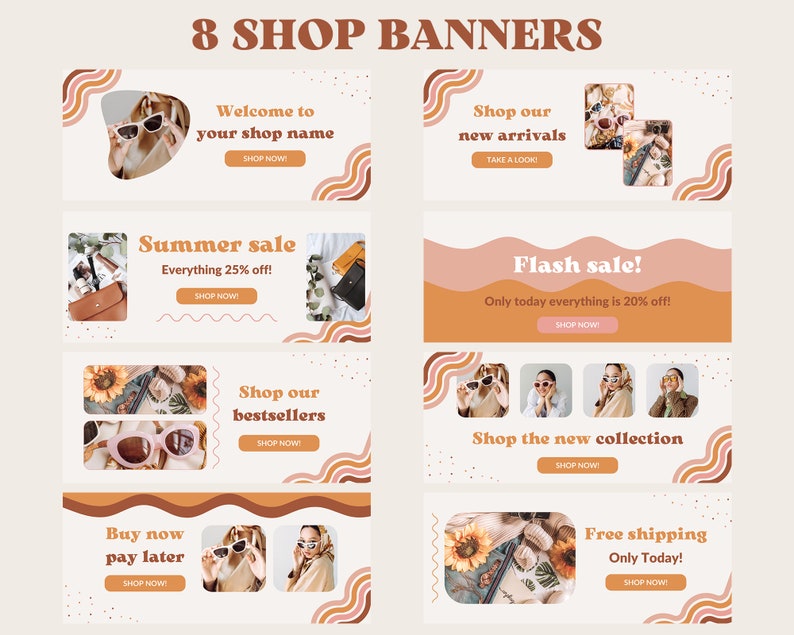 Retro Website Banner, Web Banner Template in Canva, DIY Web Banner ...