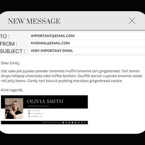 Email Signature Template Canva, Black and White Editable Signature ...