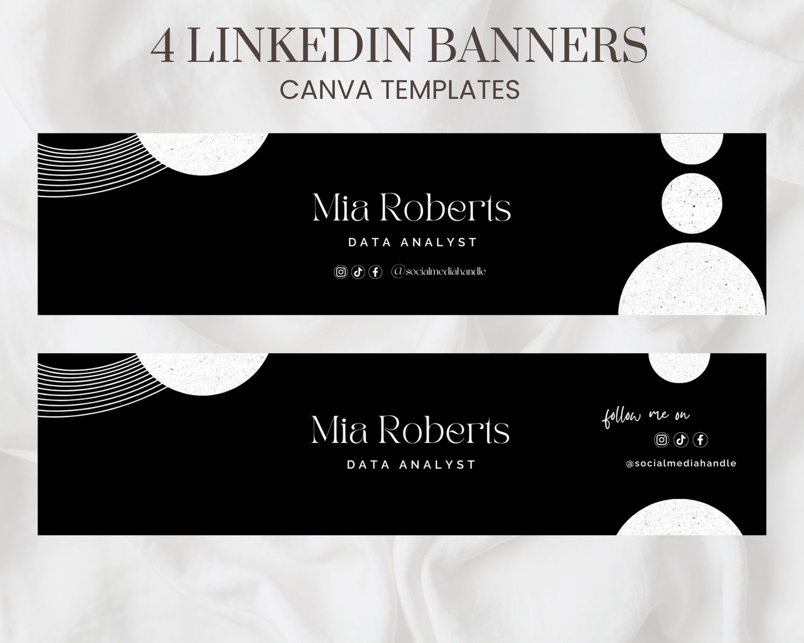Linkedin Banner, Linkedin Background, Black and White Linkedin Header ...