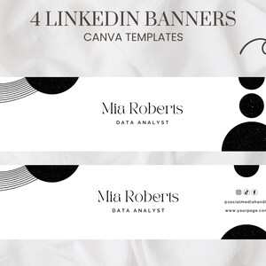 Linkedin Banner, Linkedin Background, Black and White Linkedin Header ...