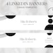 Linkedin Banner, Linkedin Background, Black and White Linkedin Header ...