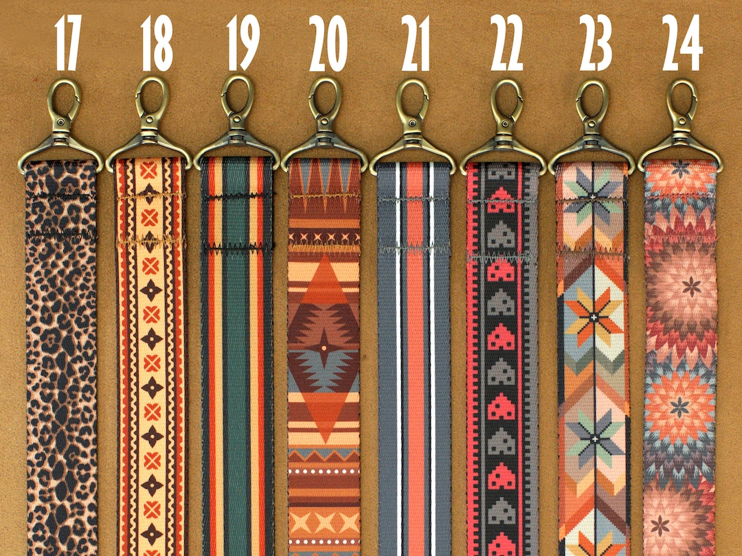 Printed Straps for Crossbody Bag, Aztec Tribal Floral Pattern Shoulder ...
