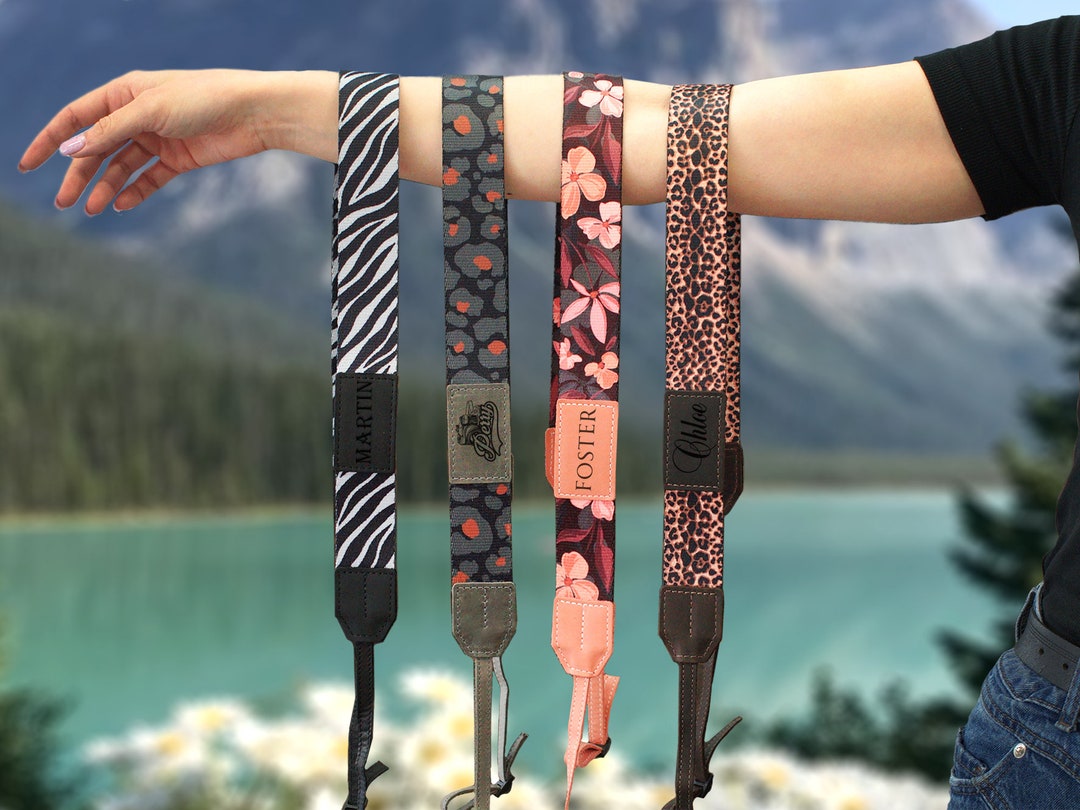 Custom Camera Strap for DSLR Mirrorless Nikon Canon Sony, Animal Print ...