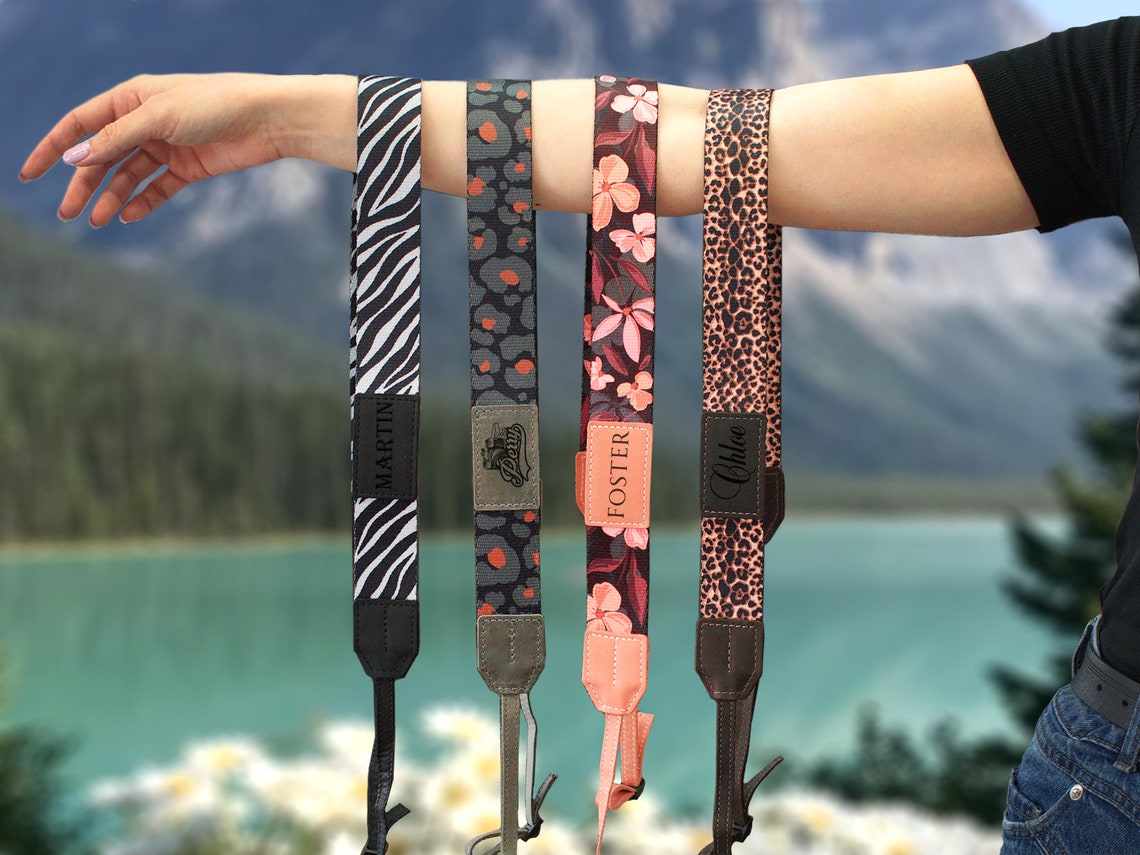 Custom Camera Strap for DSLR Mirrorless Nikon Canon Sony, Animal Print ...