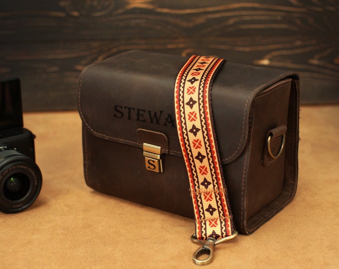 Leather Camera Bag - Etsy