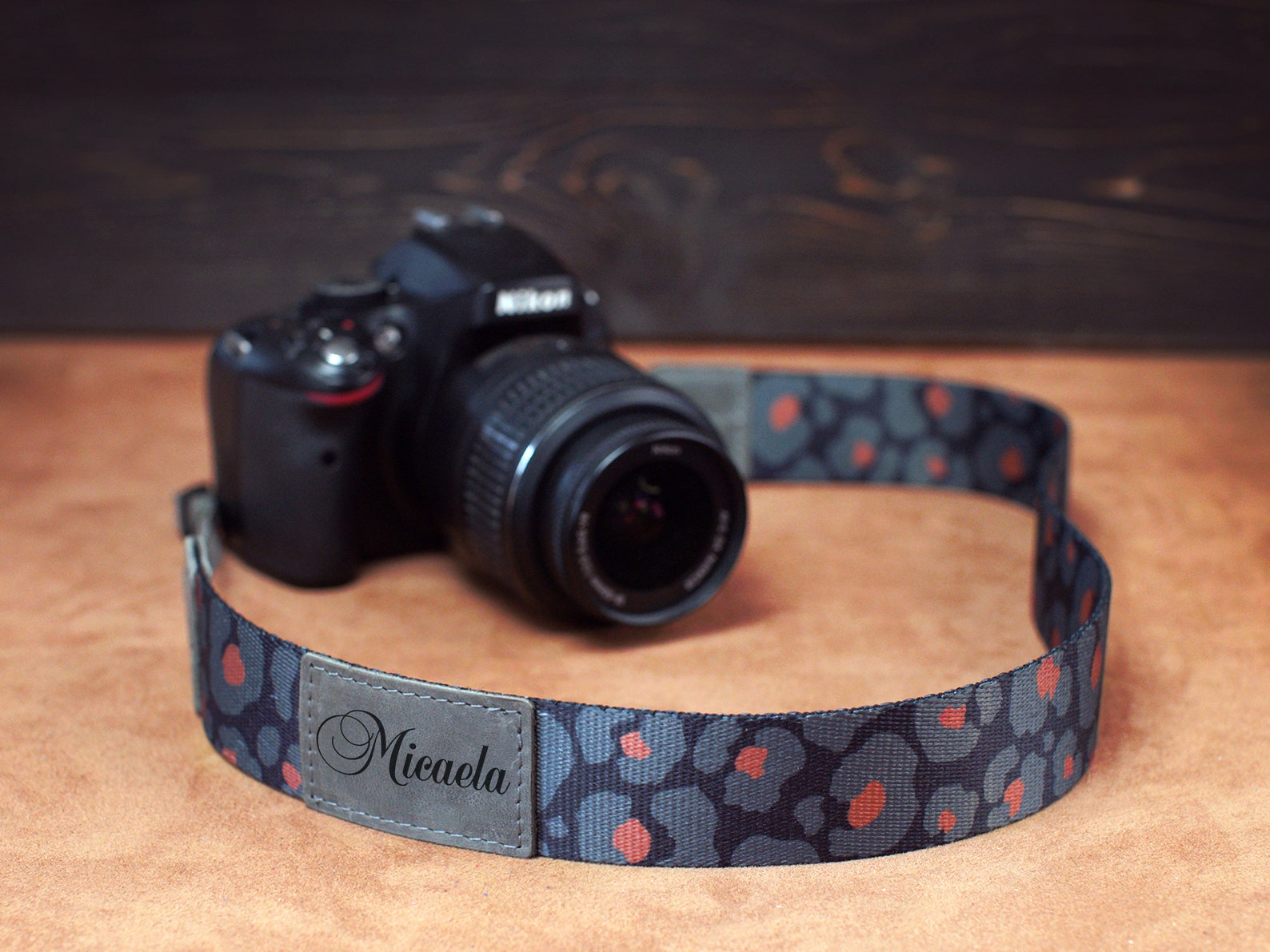 Custom Camera Strap for DSLR Mirrorless Nikon Canon Sony, Animal Print ...