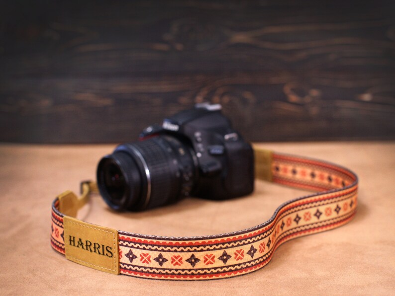 Custom Camera Strap Leather, Camera Sling Personalized, Engraved DSLR ...